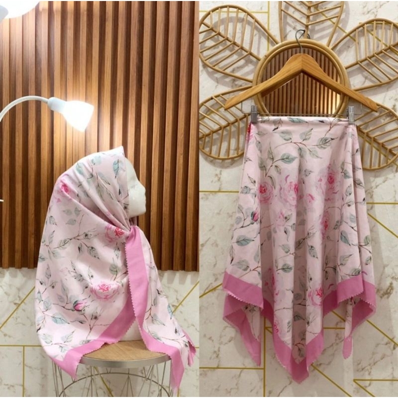 Jual Hijab segiempat voal premium sublim Lubna series Denay Kw | Shopee ...