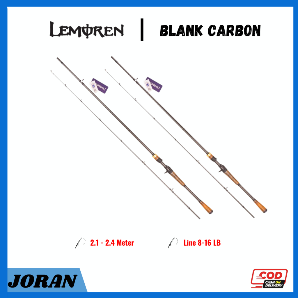 Jual Lemoren Fuji Joran Pancing 2.4m 2.28m 2.10m guide ring Karbon lure ...