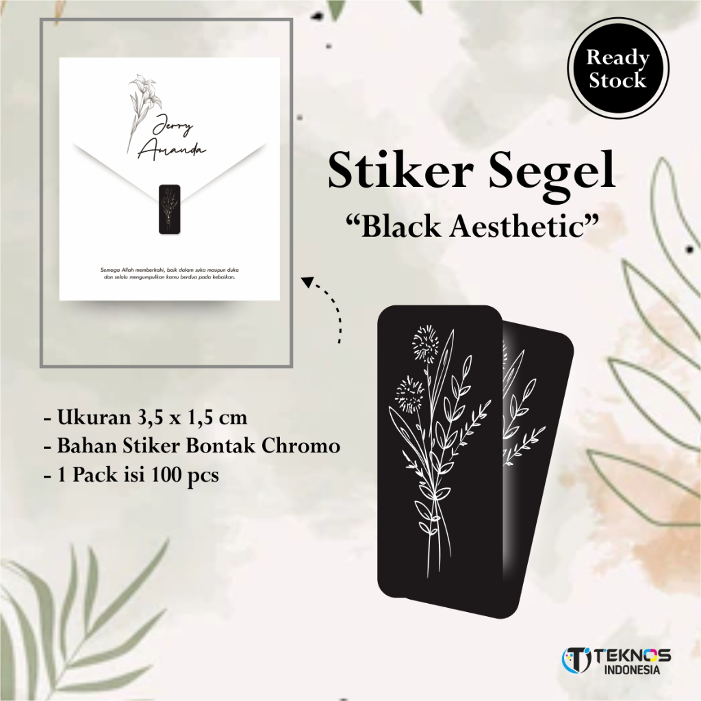 Jual STIKER SEGEL BUNGA BAHAN BONTAQ READY STOCK (100PCS) | Shopee ...