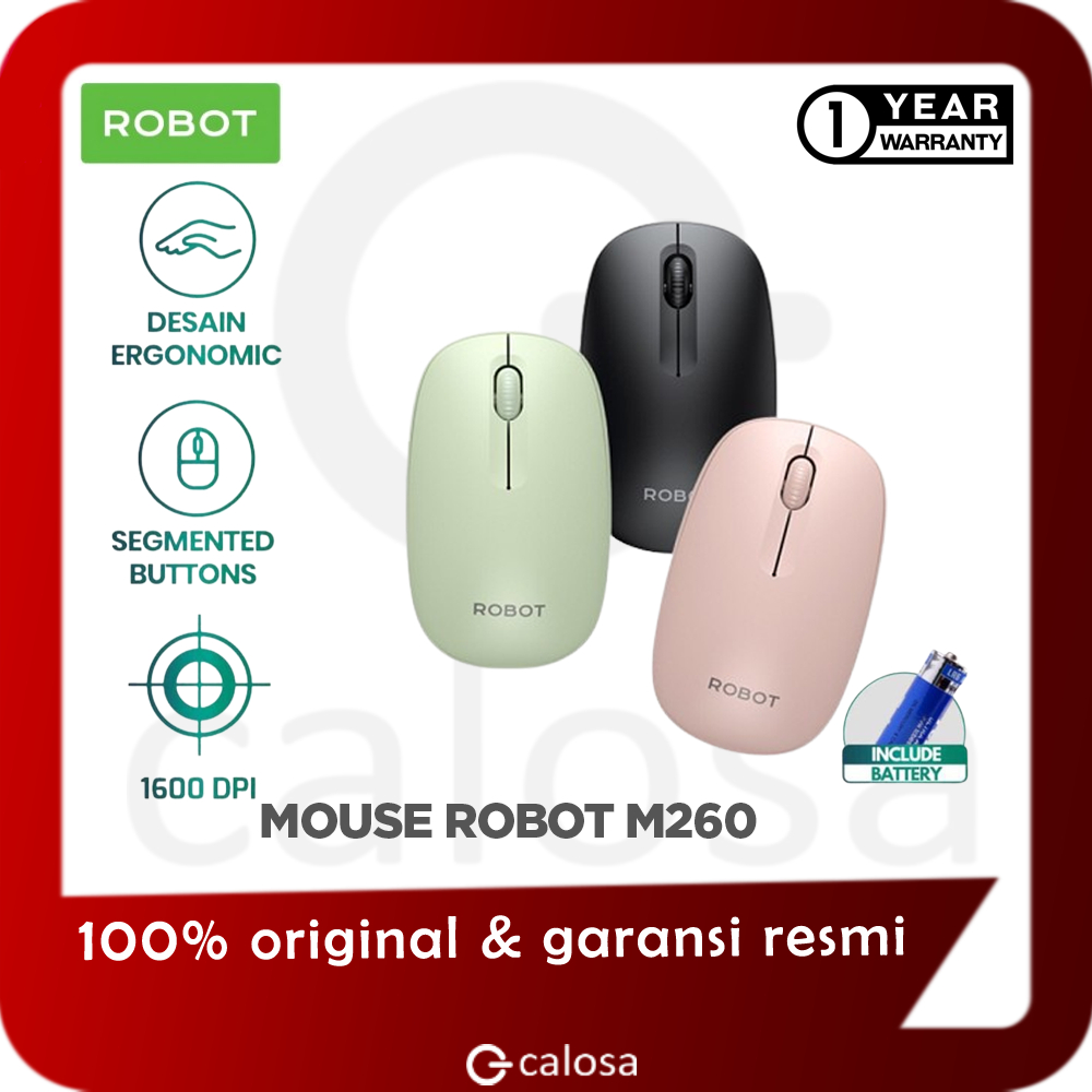 Jual ROBOT Mouse M260 2.4G Wireless / Nirkabel Optical USB Mouse ...