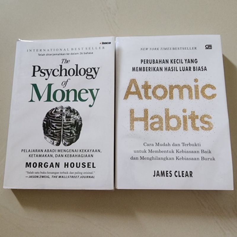 Jual The Psychology Of Money Atomic Habits Buku Book Shopee Indonesia