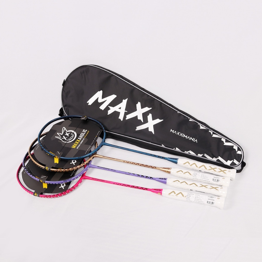 Jual Raket Badminton Maxx Mania 4 color Series | Shopee Indonesia
