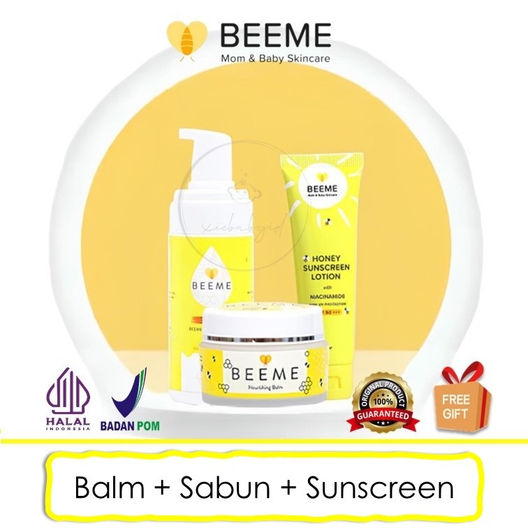 Jual Paket Beeme Skincare Bayi BPOM Beeme Nourishing Balm Sabun dan ...