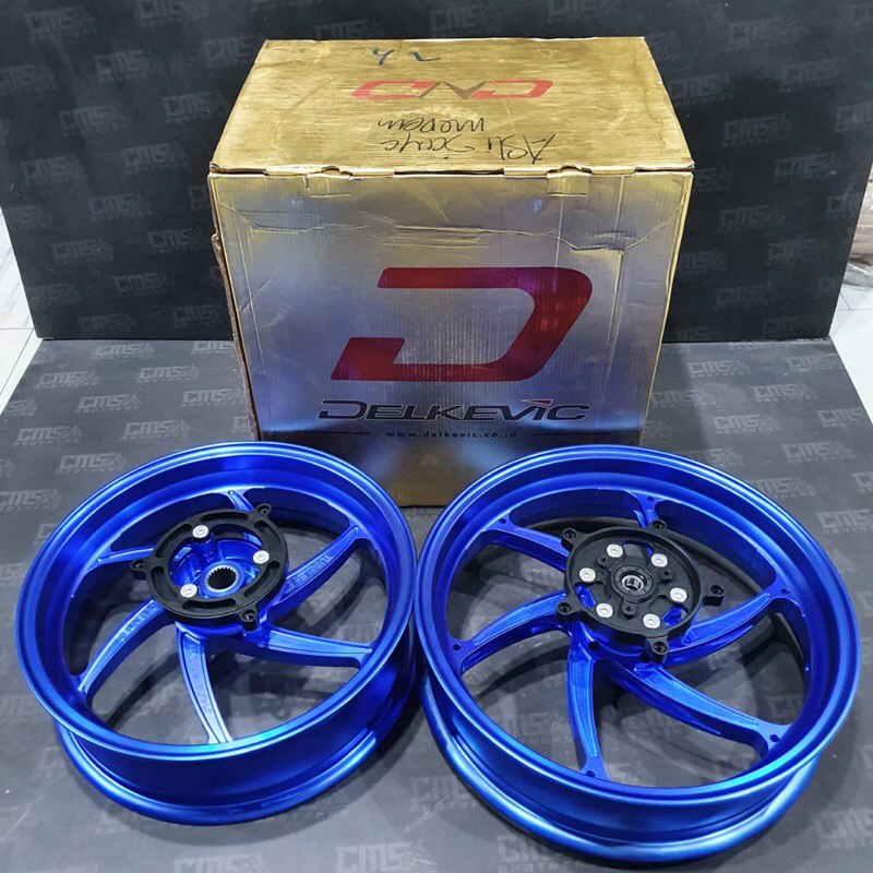 Jual Velg Velek Delkevic Casting CNC Ymaha Xmax Old Dan New Biru ...