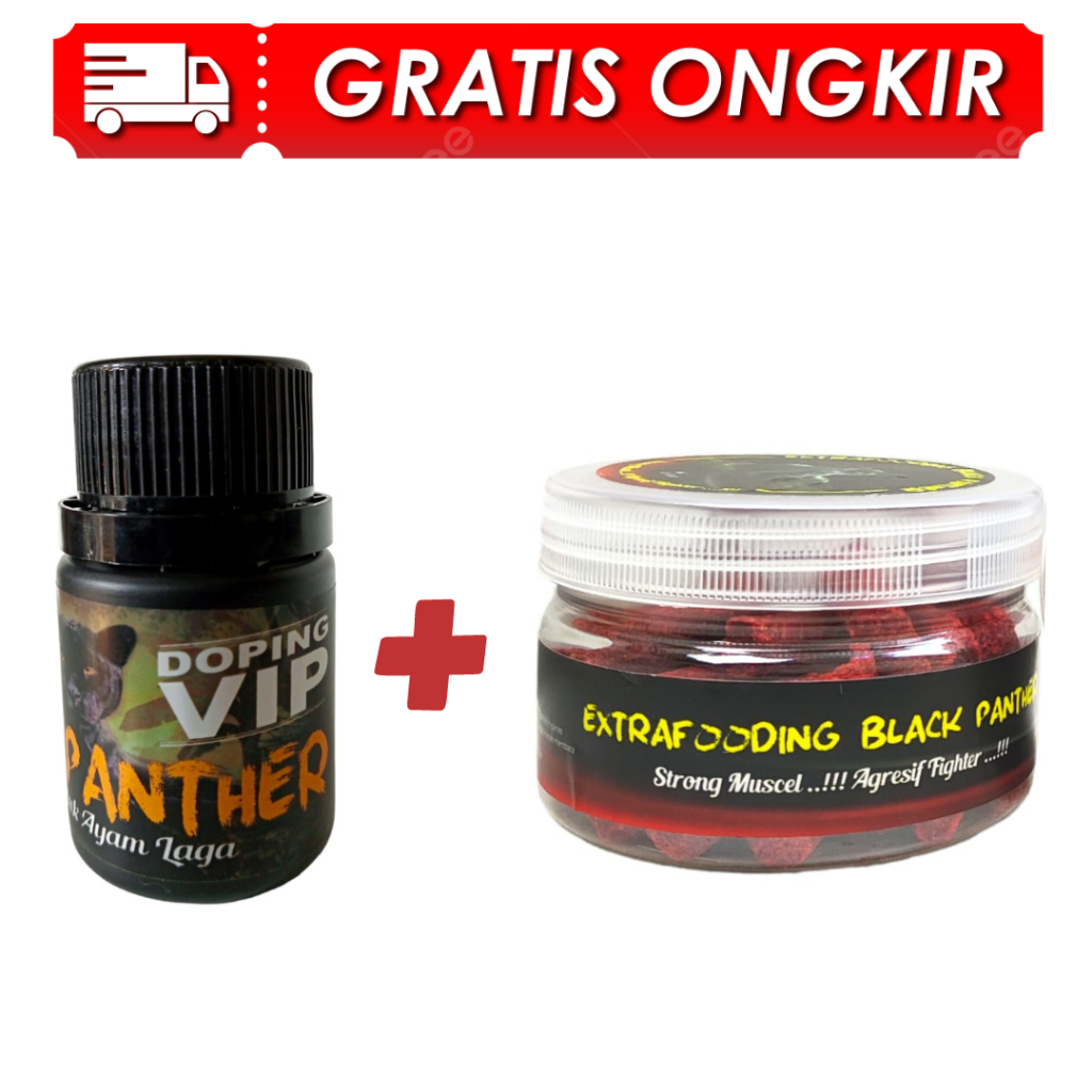 Jual PAKET BLACK PANTHER (BLACK PANTHER 175 PILL + EXTRAFOODING BLACK ...