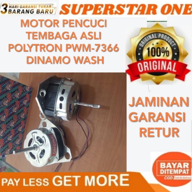 Jual Motor pencuci tembaga asli POLYTRON PWM-7366 dinamo wash | Shopee ...