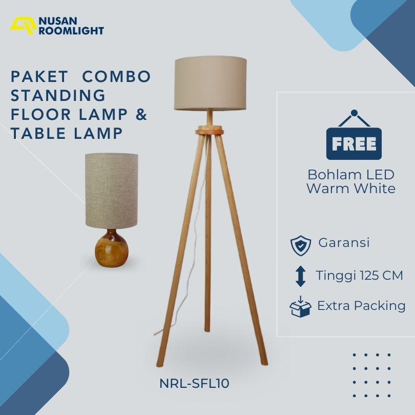 Jual Paket Lampu Berdiri Standing Lantai Sudut Beside Floor Lamp dan ...