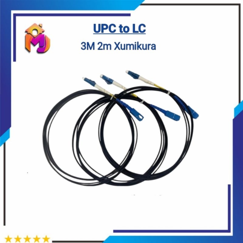 Jual PATHCORE LC To SC 2.0mm 1.5M dan 3M XUMIKURA Hitam | Shopee Indonesia