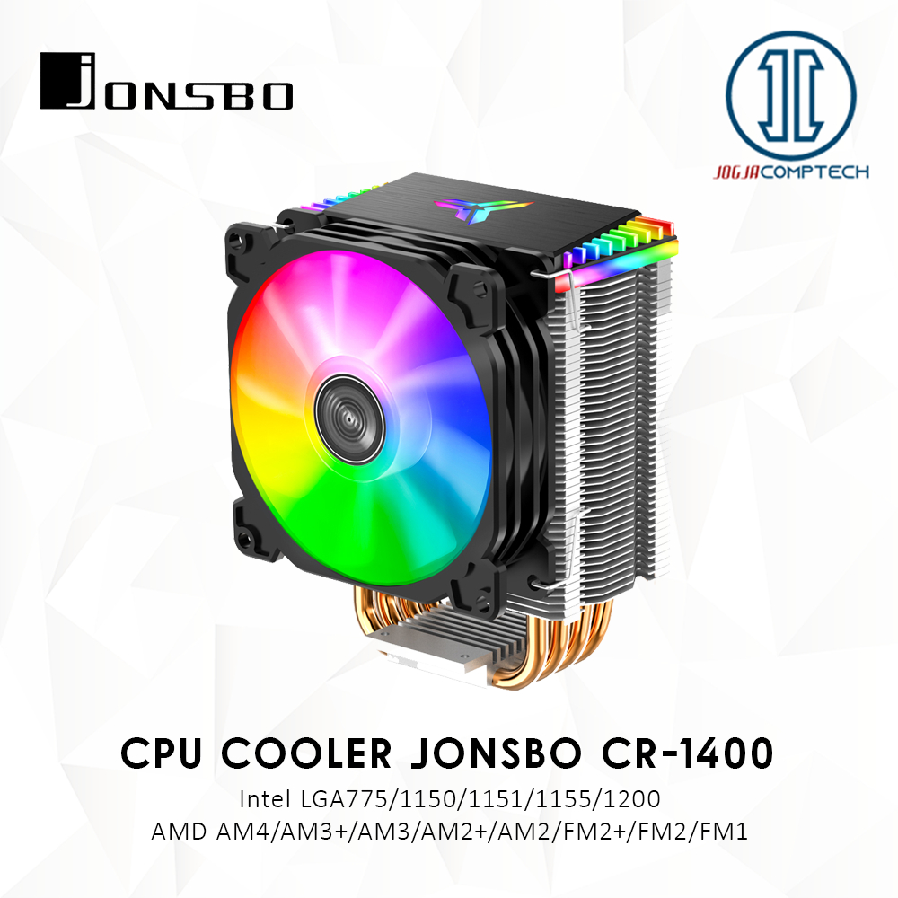 Jual CPU Cooler Jonsbo CR1400 CR 1400 RGB 4 HEAT PIPES CPU COOLING AMD ...