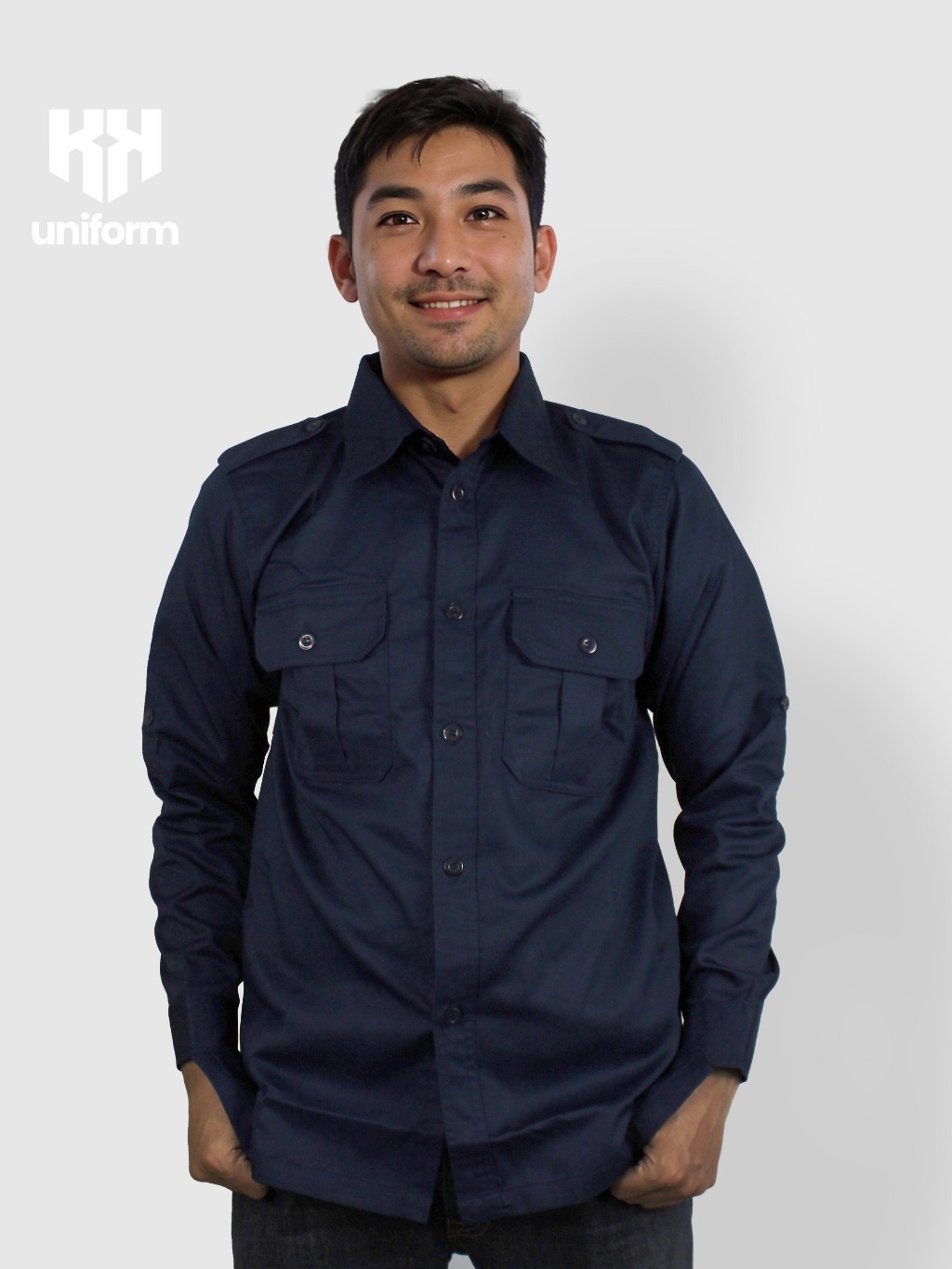 Jual KEMEJA POLOS VENTILASI/ outdoor/ PDL/ PDH formal, baju lapangan ...