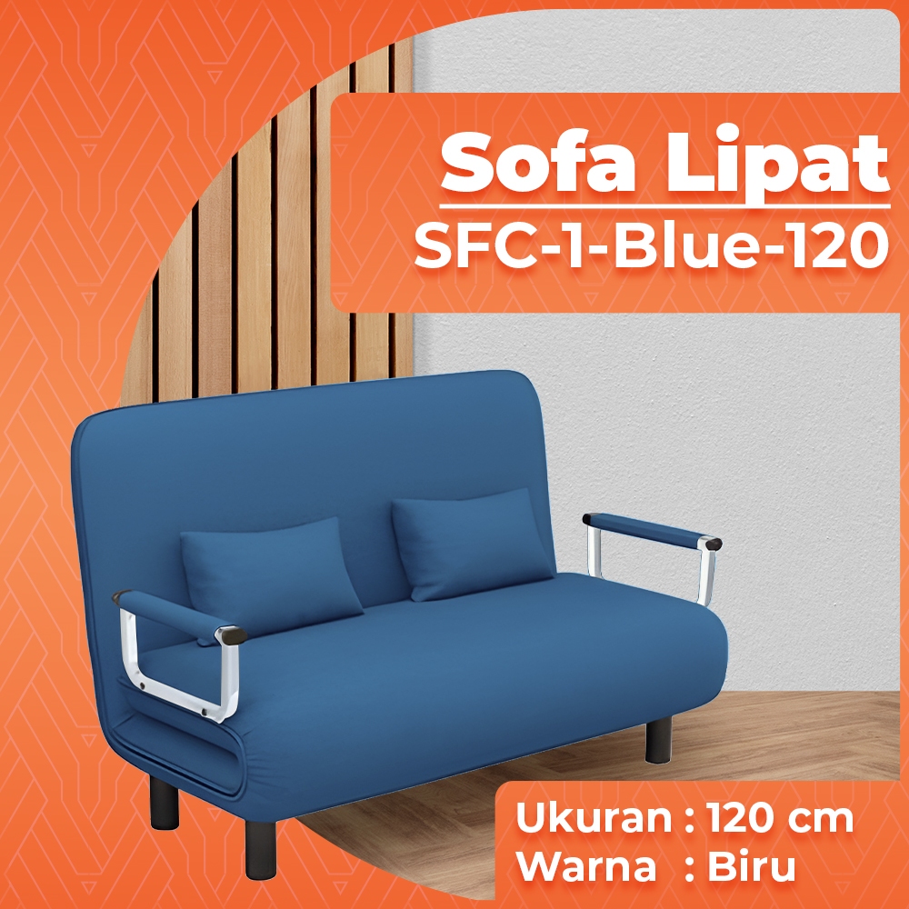 Jual Sofa Bed Minimalis Kursi Tidur Multifungsi Ukuran 120CM Sofabed ...