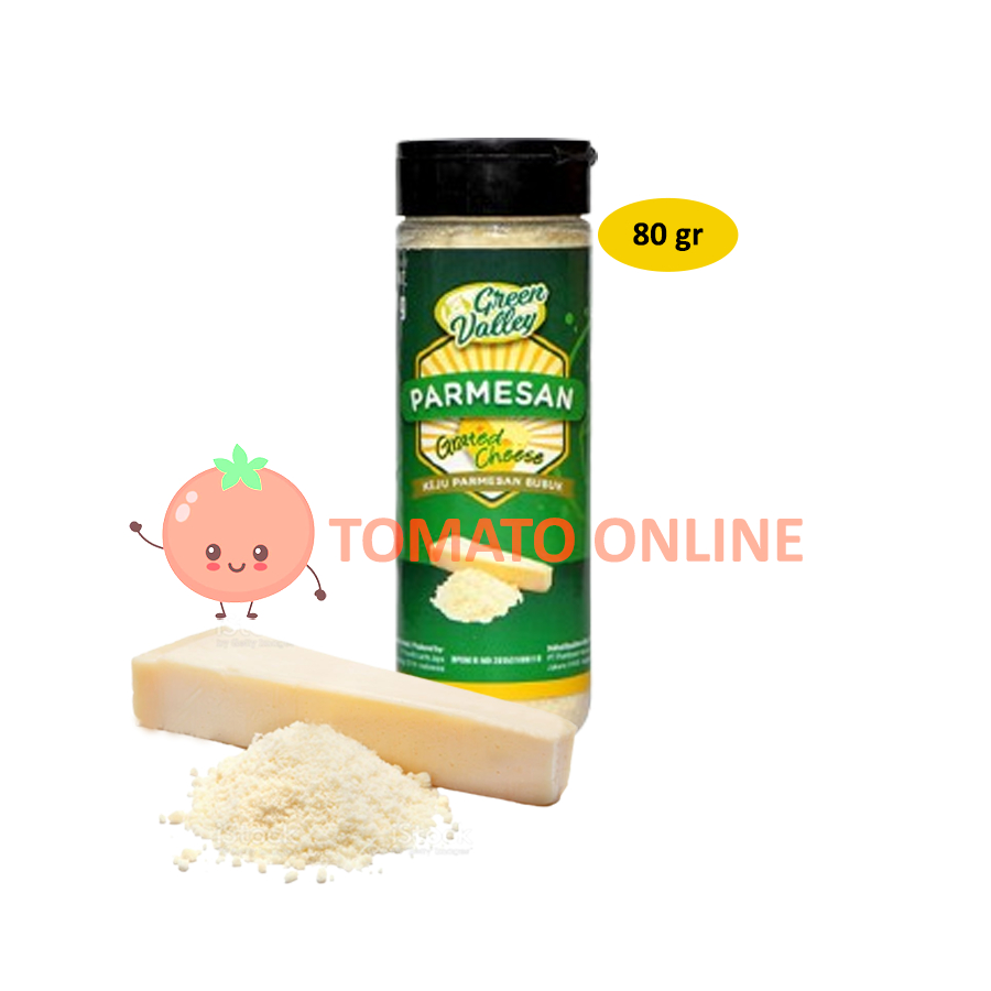 Jual Green Valley / Grated Parmesan Cheese / Keju Parut Bubuk 80 gr ...