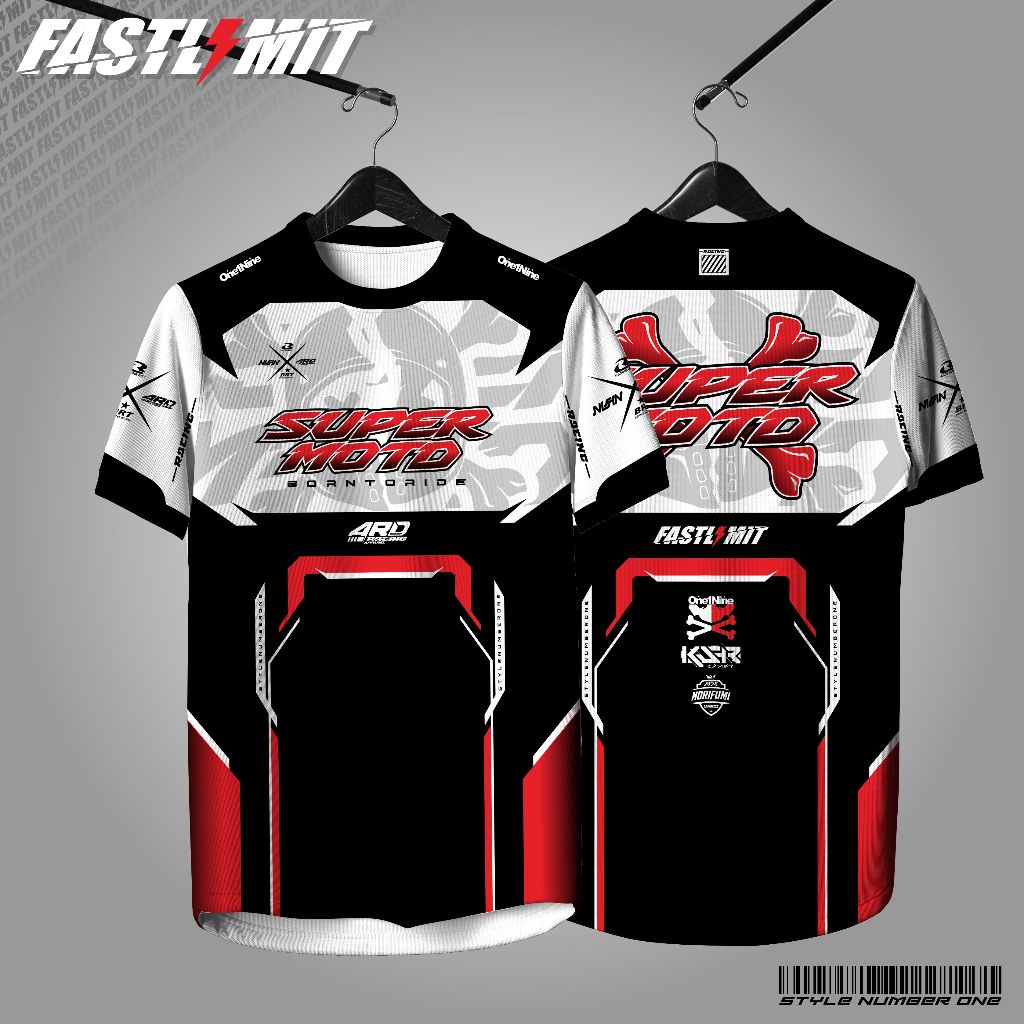 Jual JERSEY SUPERMOTO SUNMORI-BAJU KAOS SUPERMOTO RIDER CRF WR DTRACKER ...
