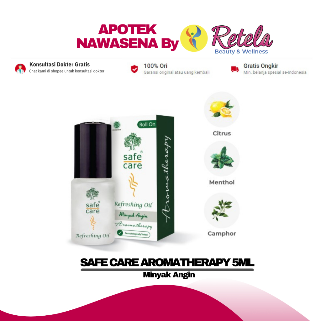 Jual SAFE CARE MINYAK ANGIN AROMATHERAPY 5ML | Shopee Indonesia