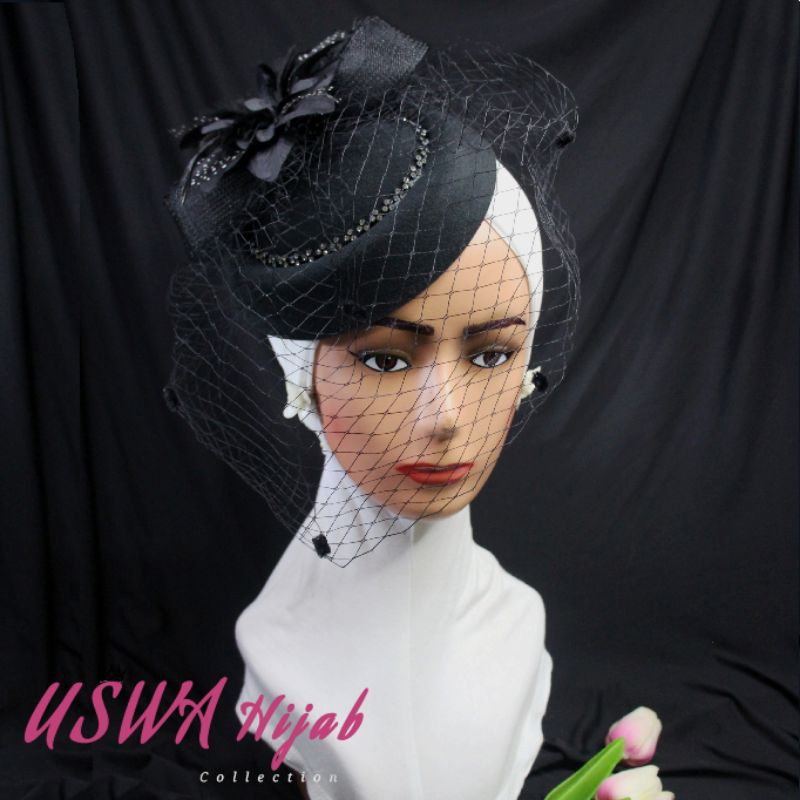 Jual Fascinator Topi Jala Aksesoris Kepala Headpiece Topi Jaring ...