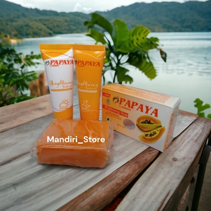 Jual PAKET CREAM PAPAYA by Mamaya(Krim,Sabun Papaya 70g) | Shopee Indonesia