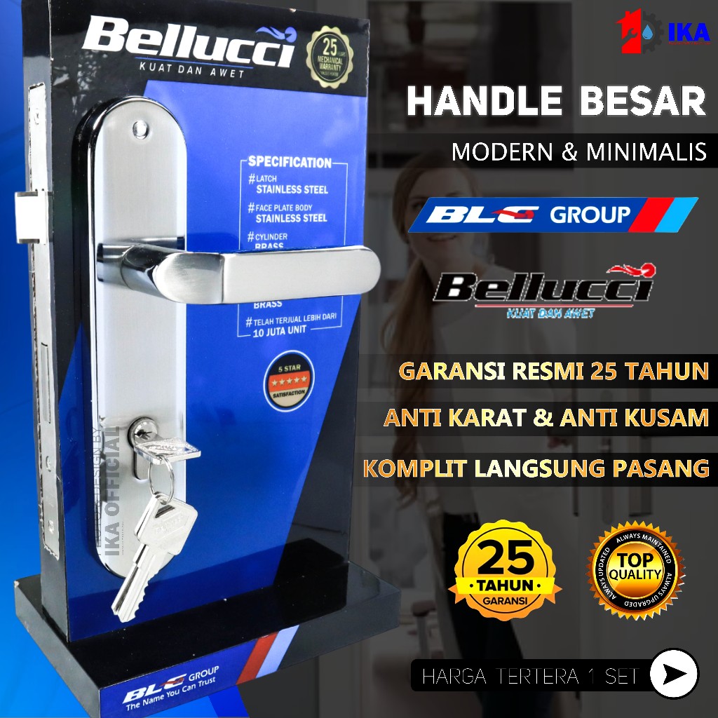 Jual Kunci Pintu Besar Bellucci DRAGON BLC NP Handle Besar Bellucci ...