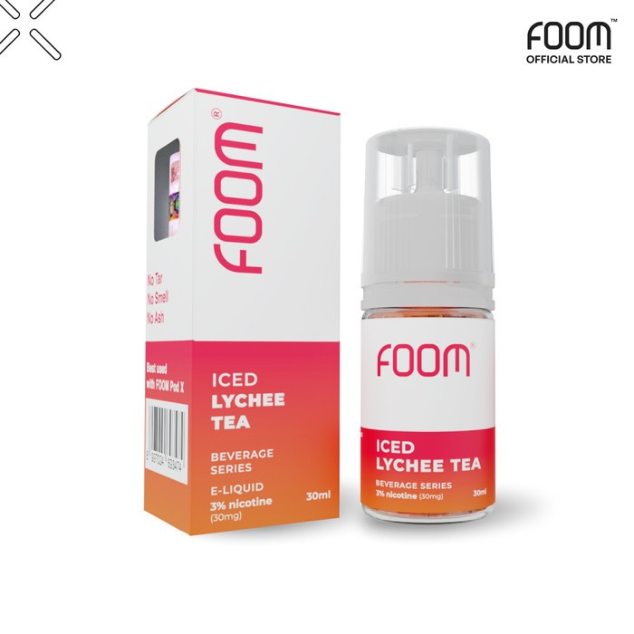 Jual [SALTNIC 30MG 30ML] FOOM BEVERAGE SERIES ICED LYCHEE TEA BY FOOM ...