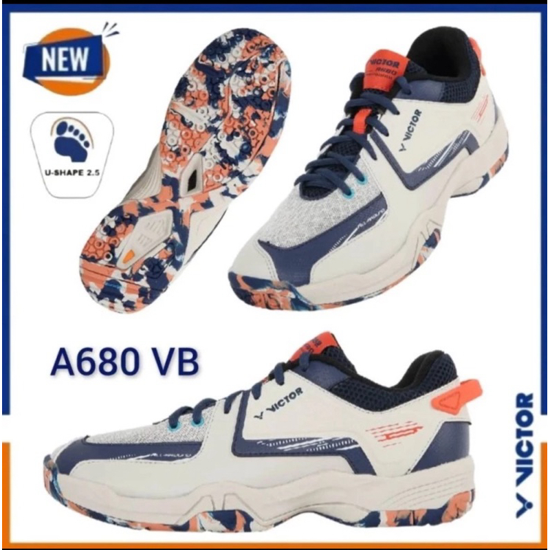 Jual Sepatu Badminton Victor A680 VB / A 680 VB | Shopee Indonesia