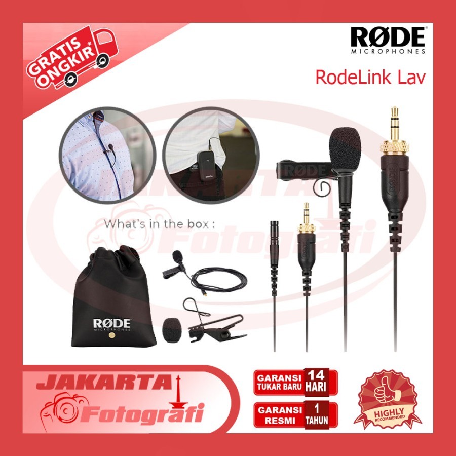 Jual Rode RODELink Lav Omni Lavalier Mic for RODE Link Systems ORIGINAL | Shopee Indonesia