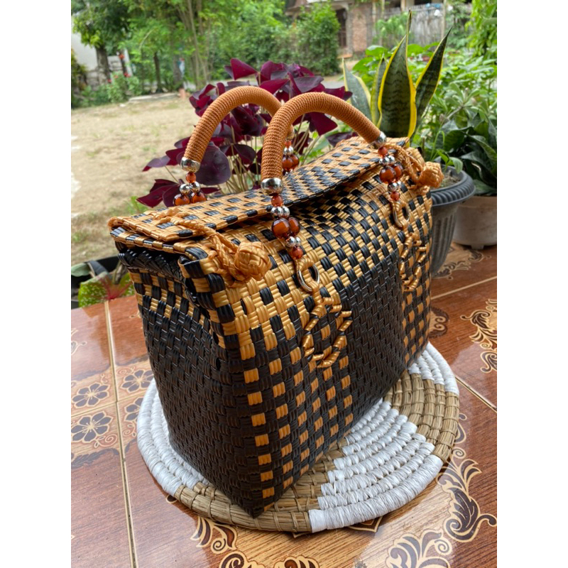 Jual TAS ANYAMAN PETTY JALI PREMIUM JUMBO TUTUP/TAS JALI DOUBLE TUTUP ...