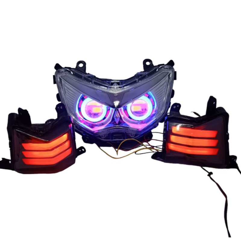 Jual Headlamp Plus Sein Nmax Old Projie LED Lampu Depan Nmax Old ...
