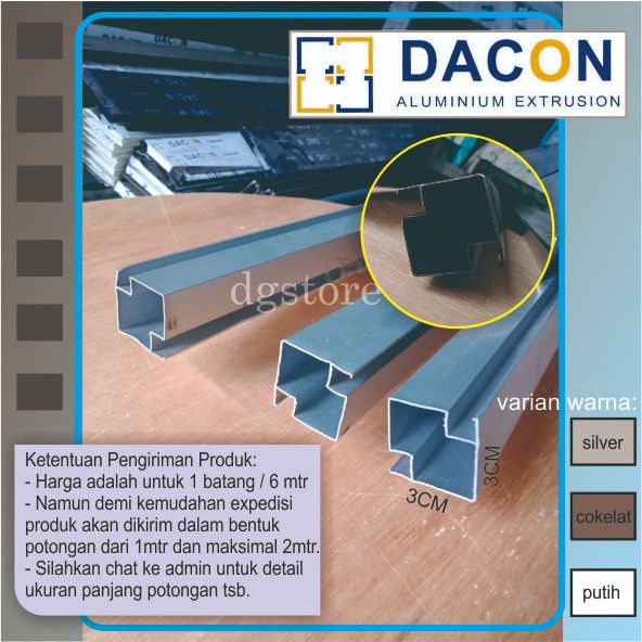 Jual Holo Got Sudut Siku (OS) 30mm Holo Etalase Lemari | Shopee Indonesia