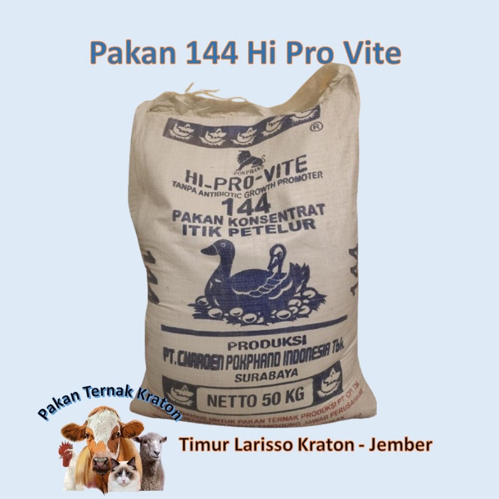 Jual Sentrat Bebek Petelur 144 Hi Pro Vite 1 kg | Shopee Indonesia