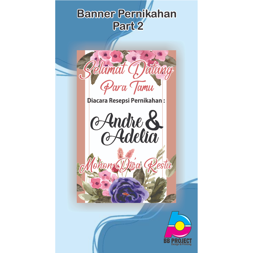 Jual Banner Pernikahan I Wedding Party I Selamat Datang I Sugeng Rawuh ...