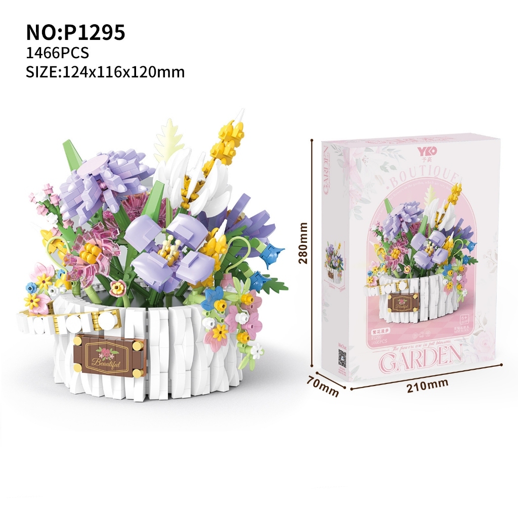 Jual XiNZ Mainan Balok Susun Bunga DIY Flowers Nano Block Building ...