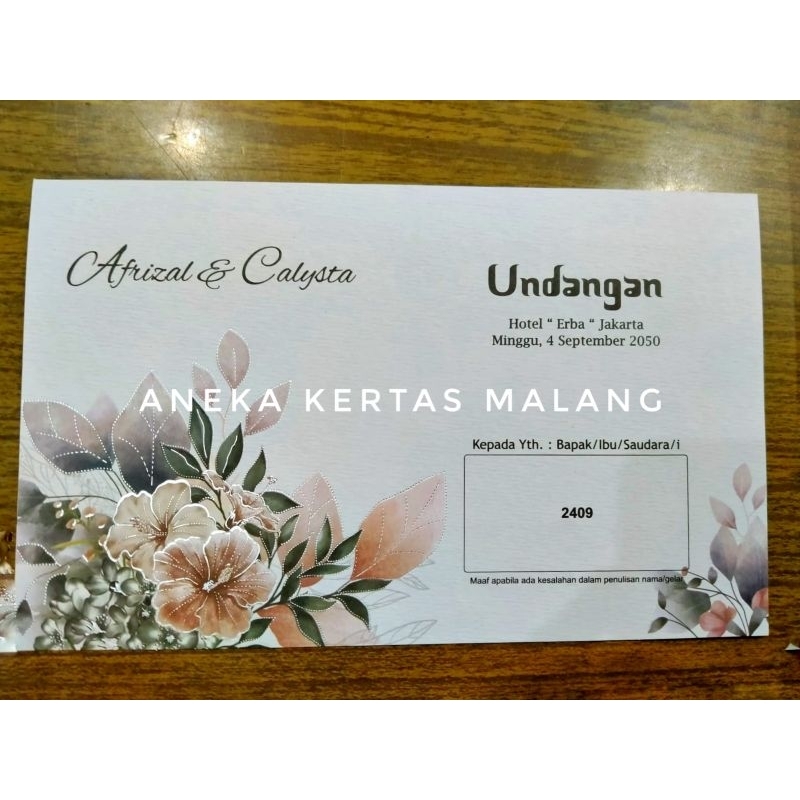 Jual Blangko Undangan Erba 2409 (Cek Deskripsi) | Shopee Indonesia