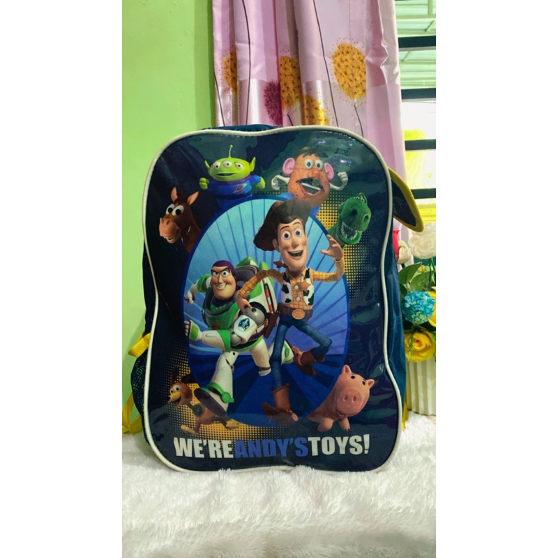 Jual tas ransel sekolah anak disney toy Story preloved keren | Shopee ...