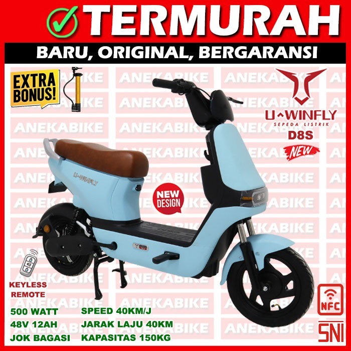 Jual Sepeda Listrik Uwinfly D8S Dragon Fly Garansi Resmi U WIN FLY D8D ...