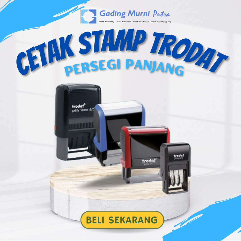 Jual Stempel Trodat Persegi Panjang Cetak Pesanan | Shopee Indonesia
