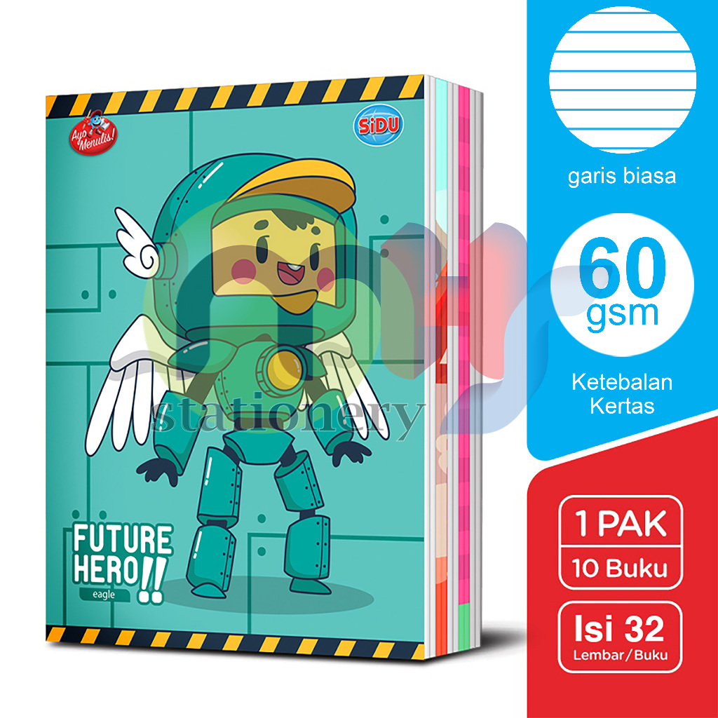 Jual Buku Tulis 32 38 58 Lembar Sidu Skola Vision Setrimin Halus ...
