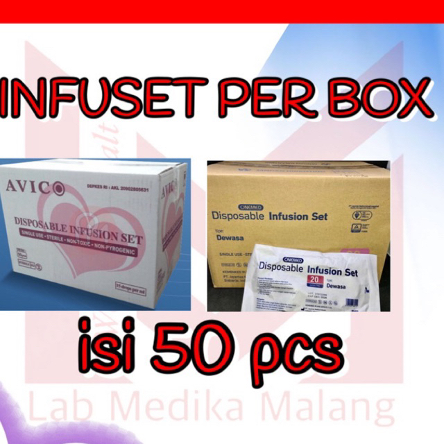 Jual INFUS SET DEWASA PER BOX ISI 50 Pcs | Shopee Indonesia
