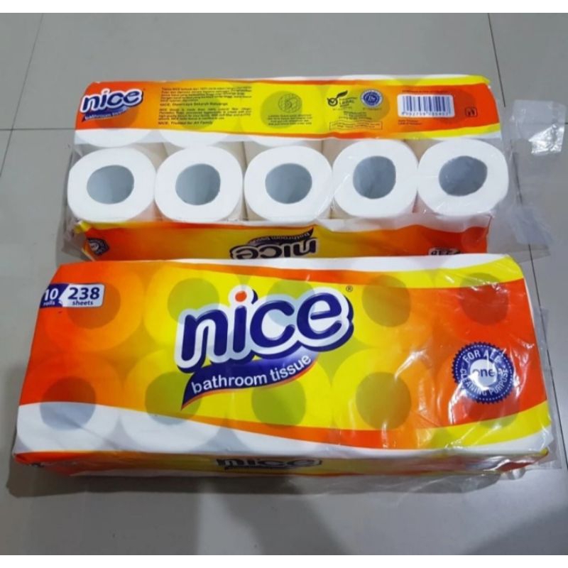 Jual Tissue NICE TOILET Embossed 238s 1Pack isi 10Rolls | Shopee Indonesia