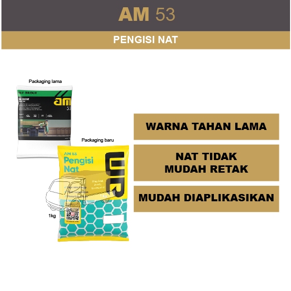 Jual Nat Keramik AM 53 Pengisi Nat Tile Grout Semen Warna BEST PRICE ...