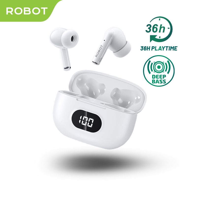 Jual Robot Wireless Earphone Airbuds T70 Original TWS Deep Bass ...
