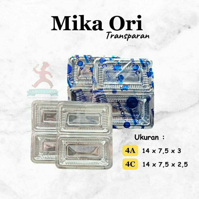Jual Mika Ori Transparan/Mika Bening Ori/Mika Jajan/Mika Ori Ukuran 4A ...