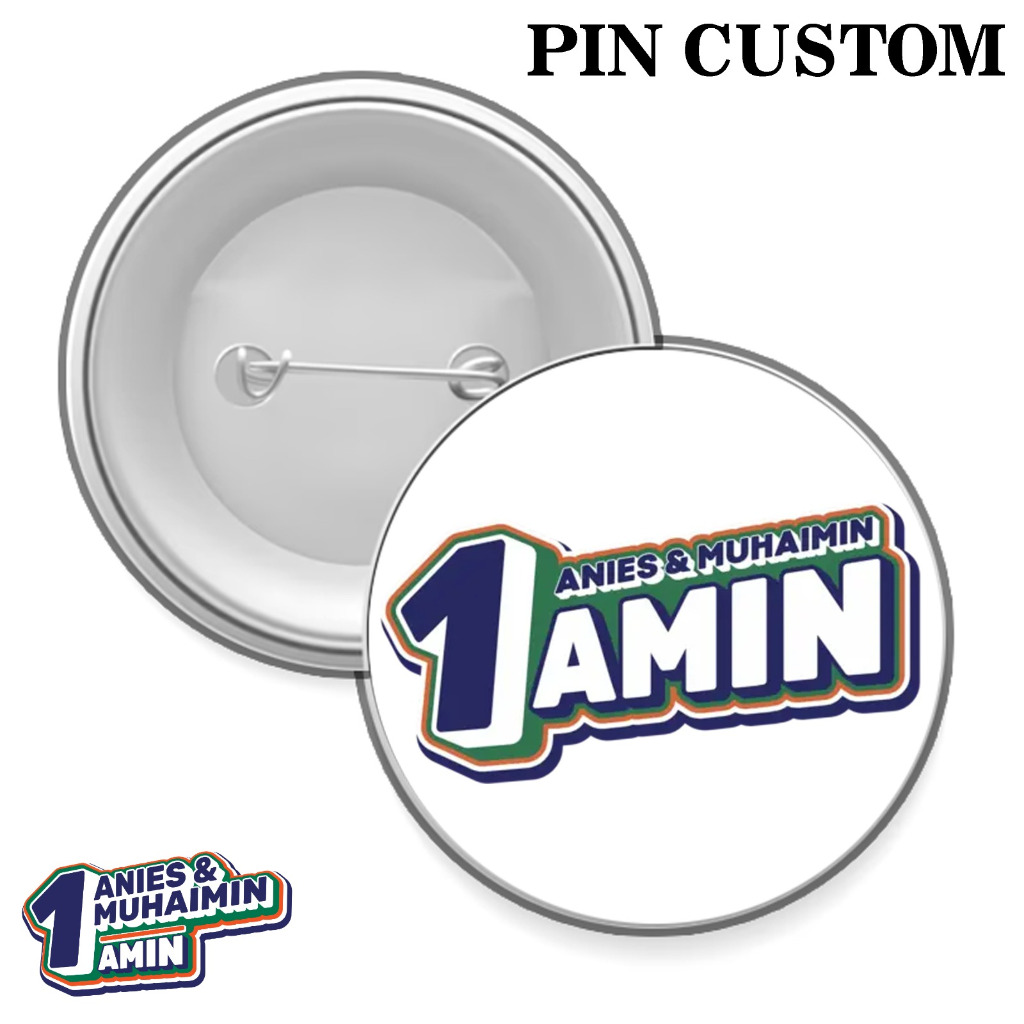 Jual Pin ANIES MUHAIMIN AMIN Aja Dulu Pin Bros Aksesoris Souvenir ...