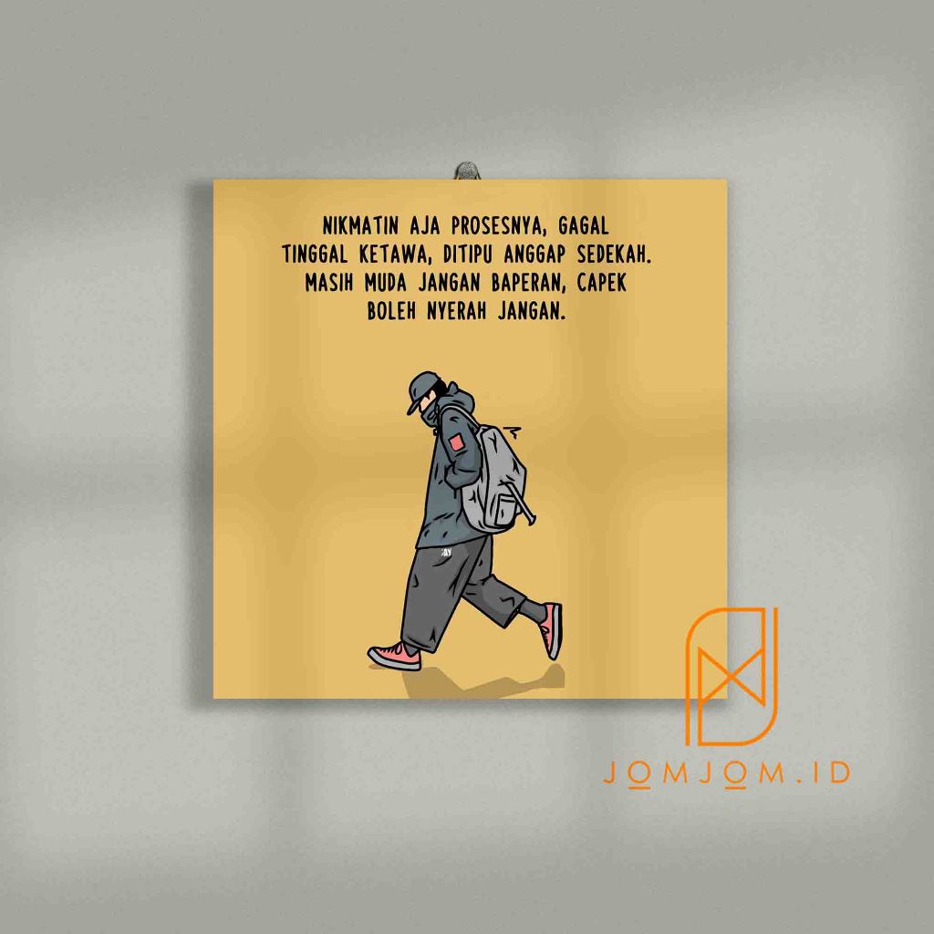 Jual POSTER KAYU KATA KATA KARTUN LUCU / HIASAN DINDING KATA KATA ...