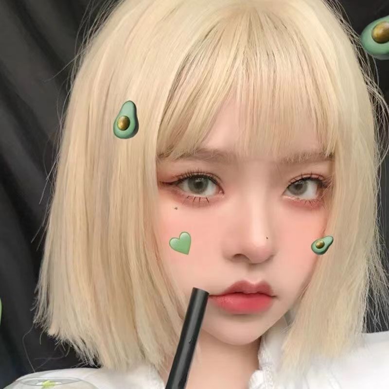 Jual Wig Rambut Pendek Cantik / Rambut Palsu Pendek Gaya Wanita Canti ...