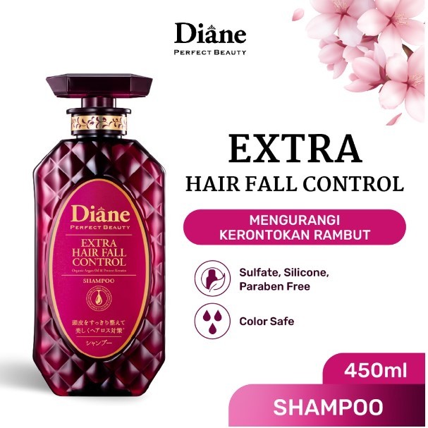 Jual Diane Extra Hair Fall Control Shampoo 450 ml (Made in Japan) 100 ...