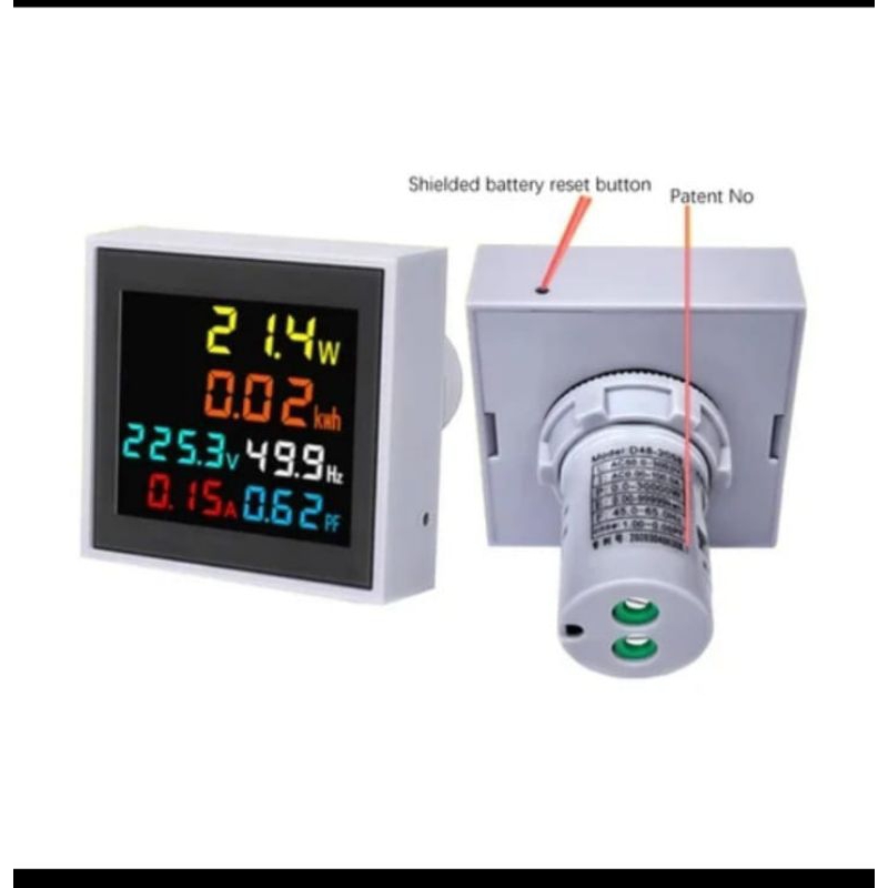 Jual Voltmeter Listrik Digital Lengkap dengan Amper meter,hz,pf,khw dan ...