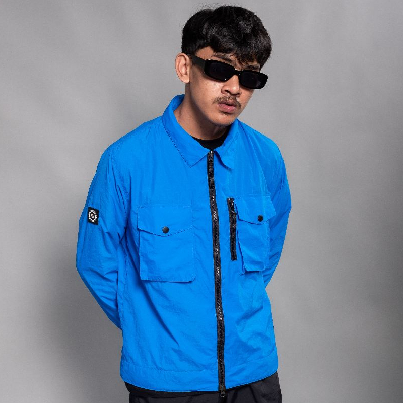 Jual Troublemaker - Overshirt Jacket - Buckingham Blue | Shopee Indonesia