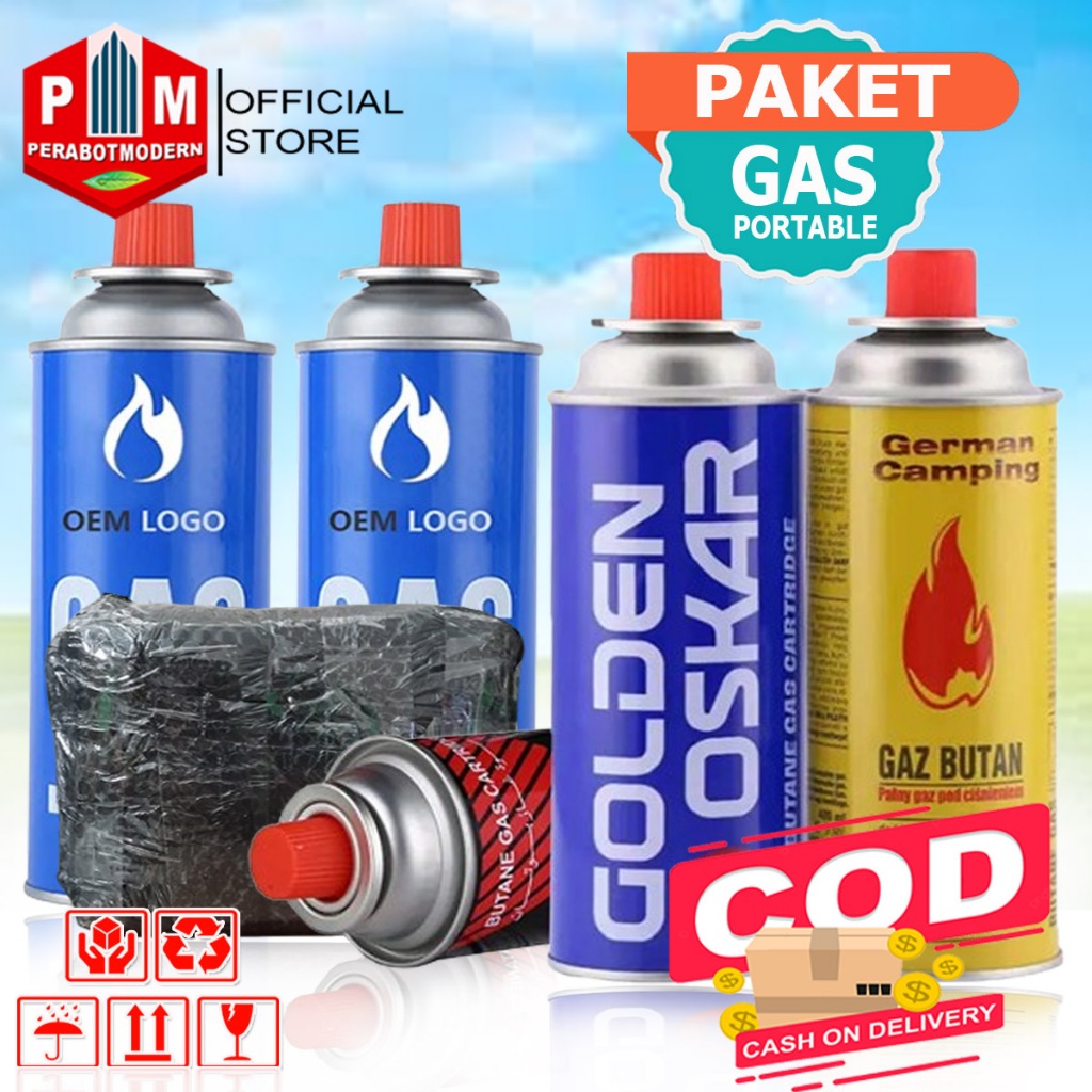Jual Paket Gas Portable Butane Gas Cartridge Plus Isi | Shopee Indonesia