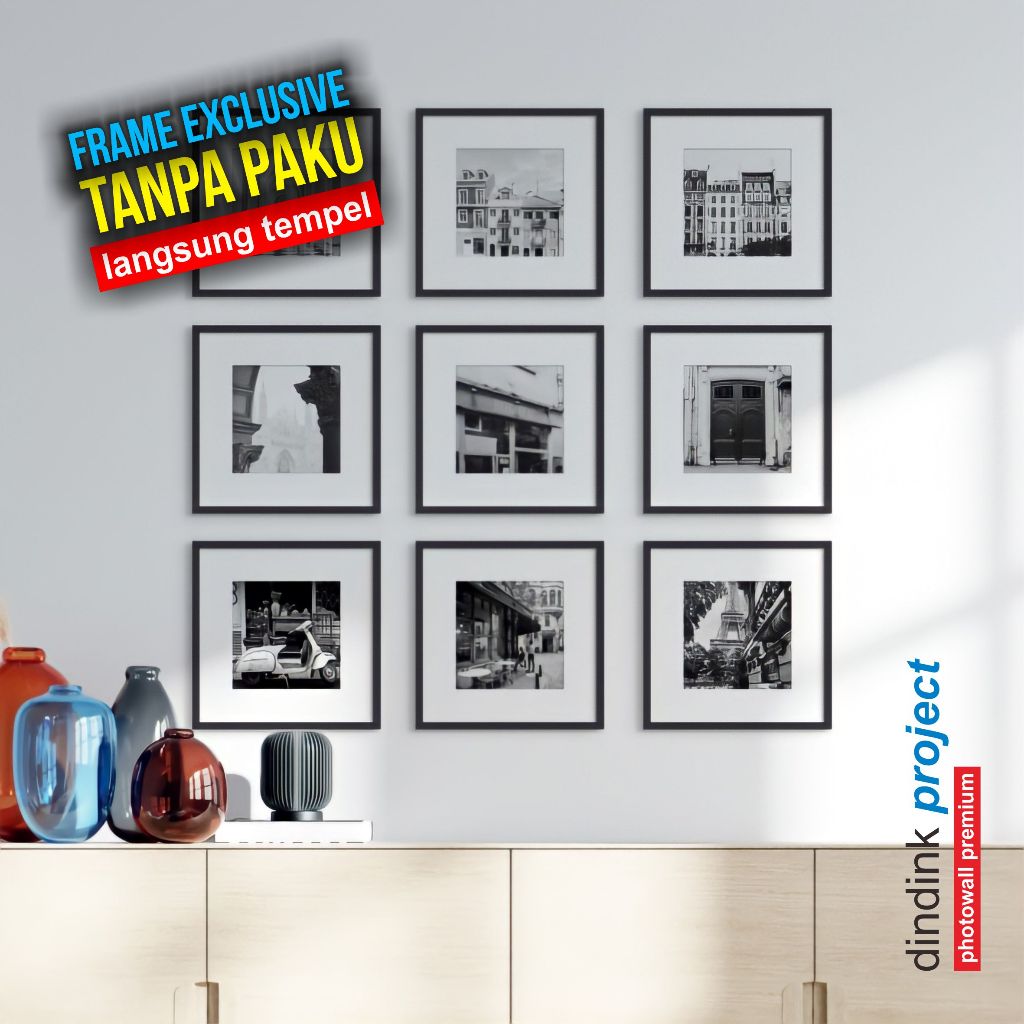 Jual Paket Cetak Foto Monokrom + Exclusive Bingkai 30x30 | Shopee Indonesia