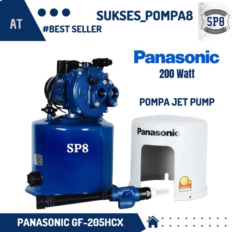 Jual Pompa Air Panasonic GF-205 HCX Otomatis / Pompa Air Jet Pump | Shopee Indonesia