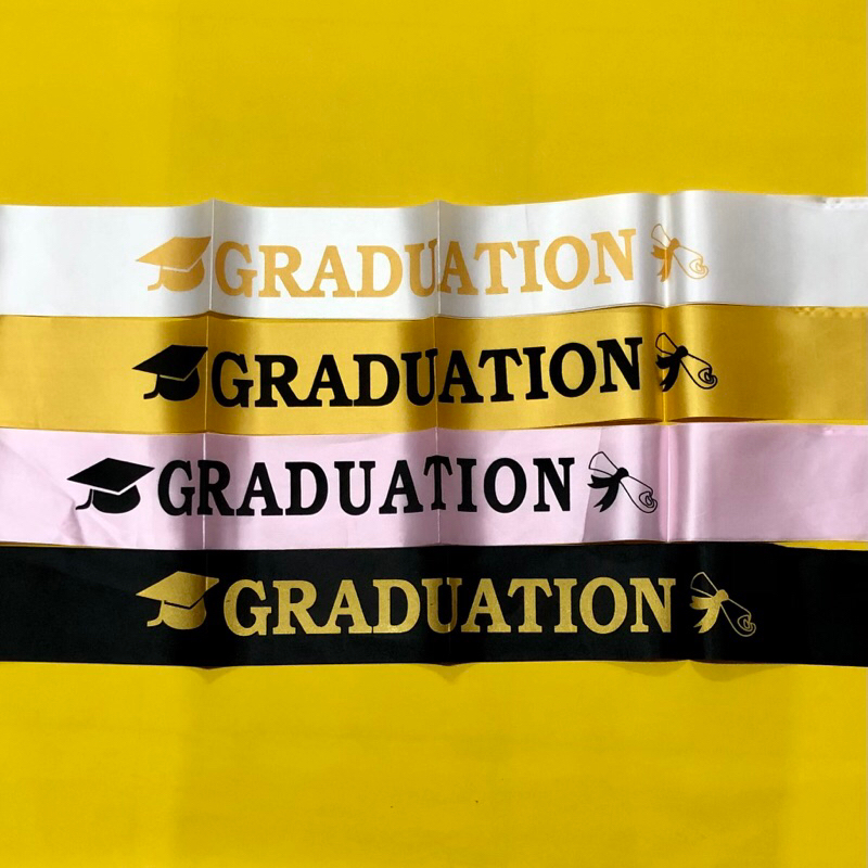 Jual selempang graduation wisuda lulus sekolah kuliah selempang wisuda ...